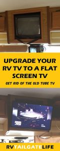 How to Upgrade to Digital Flat Screen TV in the RV - RV Tailgate Life